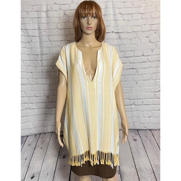 Zara | Tops | Nwt New Zara Rustic Fringed Kaftan Size Ml | Poshmark